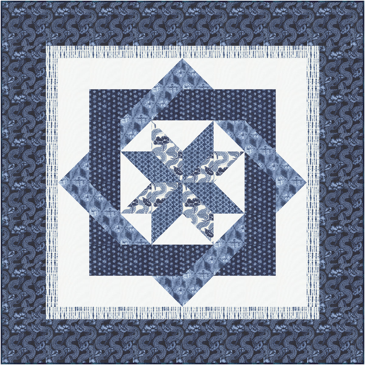 Labyrinth quilt kit Lap size Kawa – Debbie Maddy